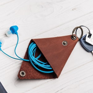 Personalized Leather Coin Keyring Pouch, Coin Holder Keychain, Coin Key ...