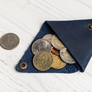 Personalized Leather Coin Keyring Pouch, Coin Holder Keychain, Coin Key ...