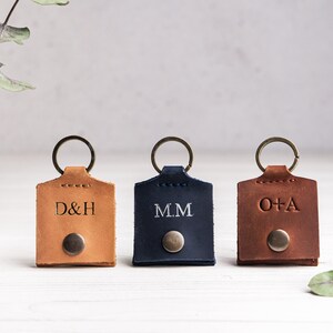 Leather Ring Holder, Wedding Ring Travel Case, Customized Ring Case ...