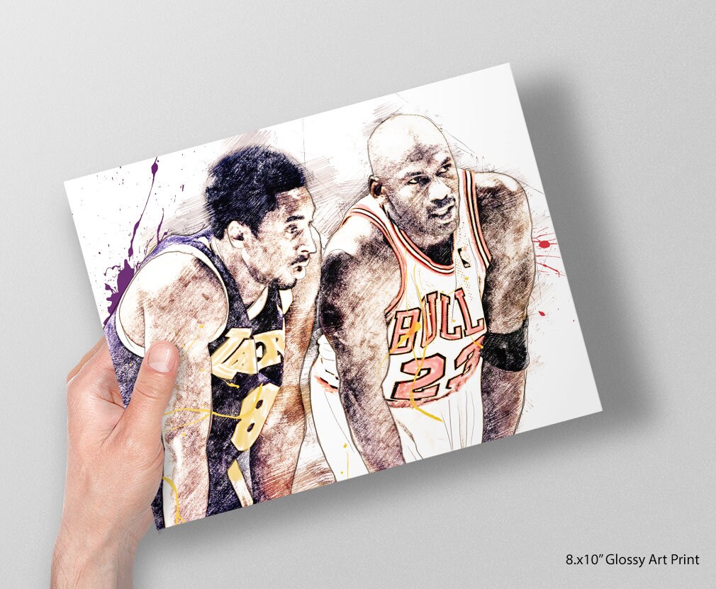 Jordan Kobe Poster Kobe Bryant & Michael Jordan NBA Legends - Etsy