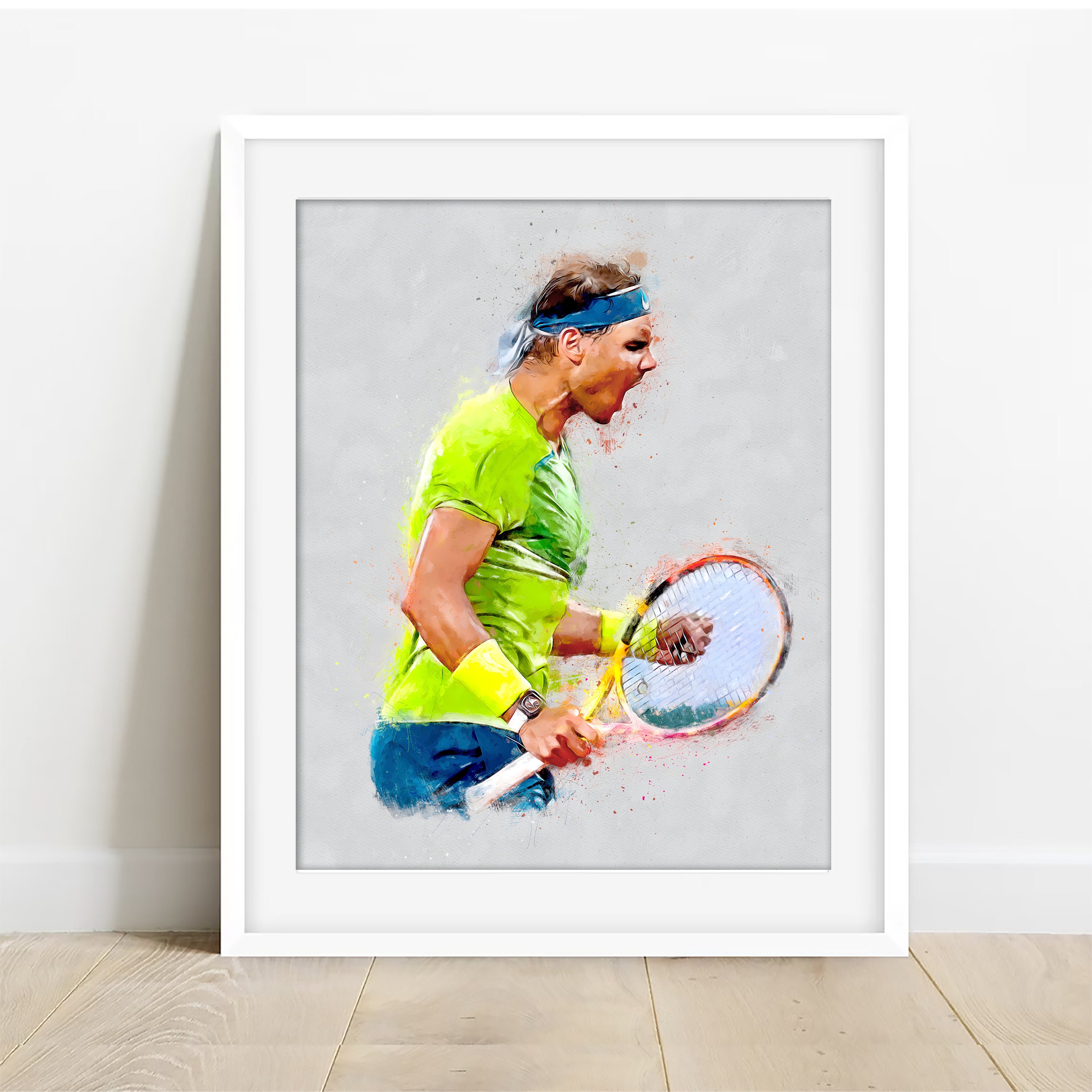 Rafael Nadal Poster Man Cave Wall Art Home Decor Game - Etsy