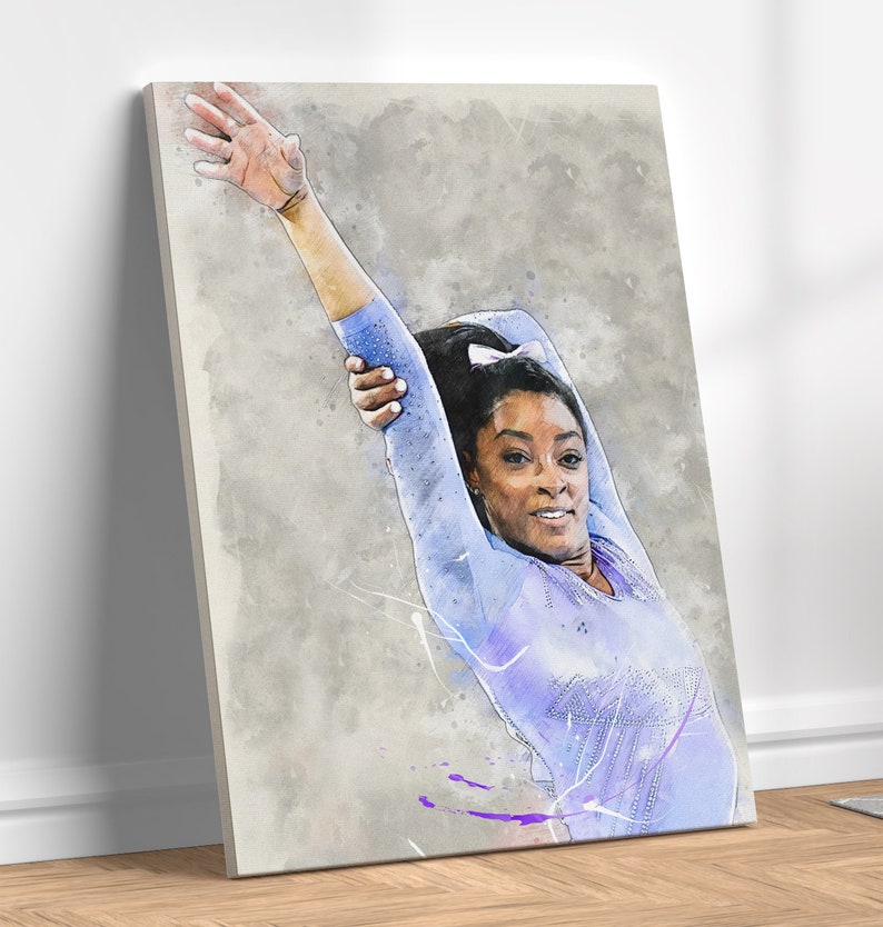 Simone Biles Poster Olympics Gymnast Gold Medalist Hand - Etsy