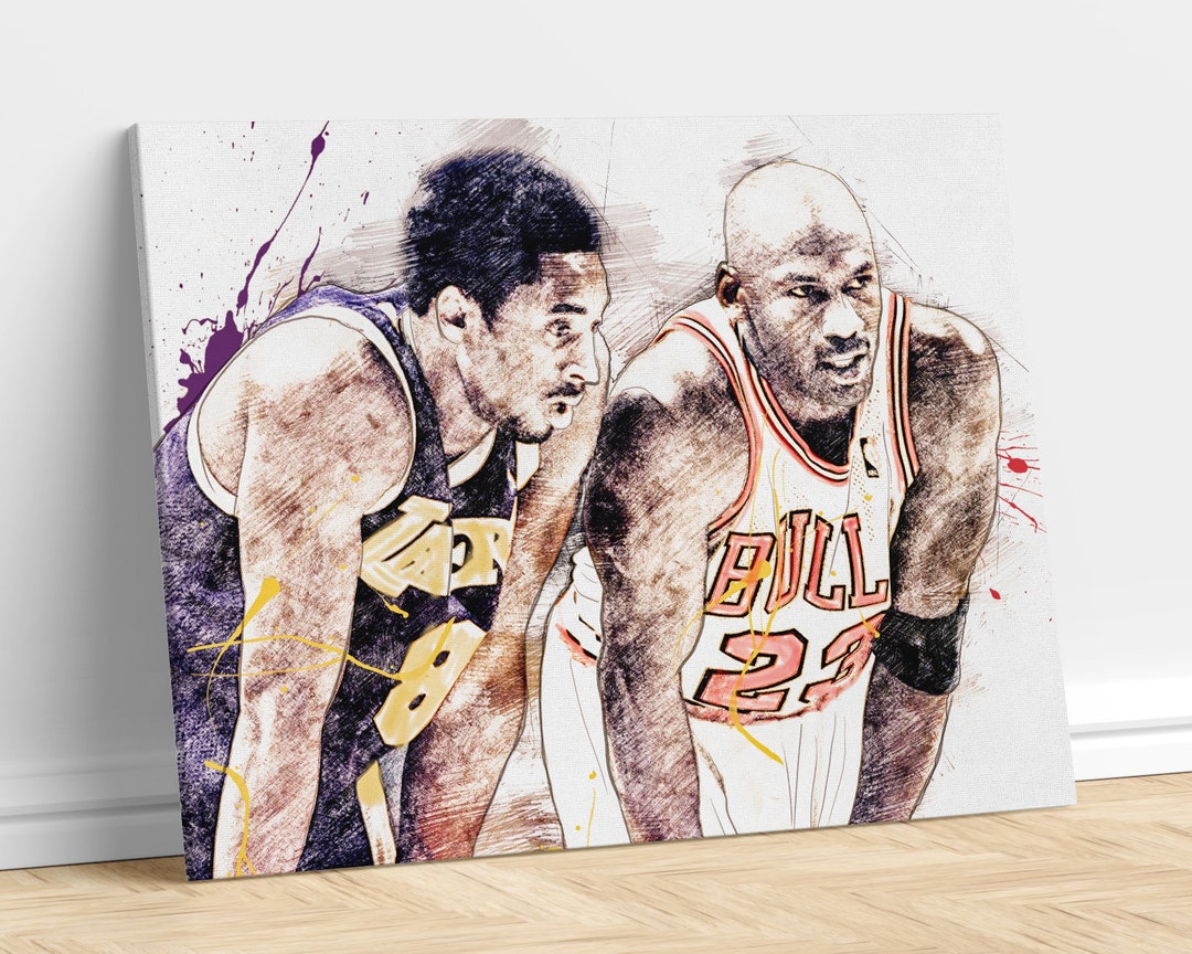 Jordan Kobe Poster Kobe Bryant & Michael Jordan NBA Legends - Etsy