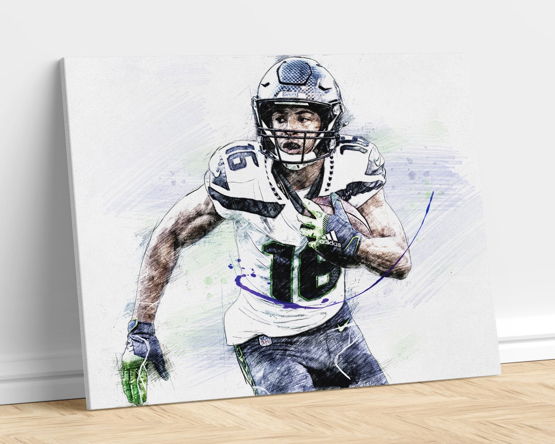 Tyler Lockett V2 Poster Seattle Seahawks Hand Drawn Poster Canvas Art ...