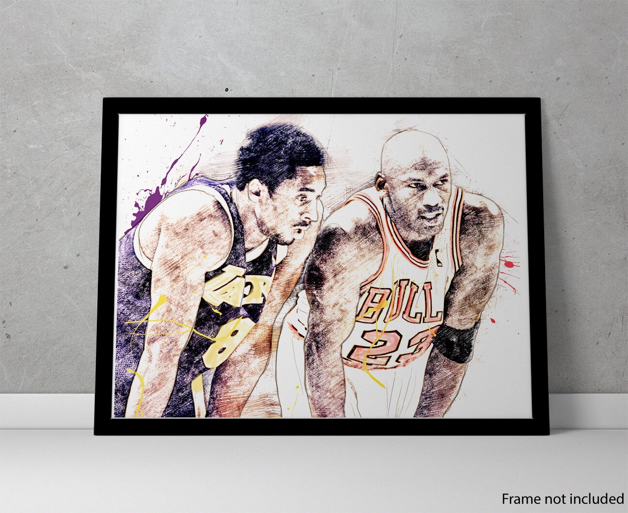 Jordan Kobe Poster Kobe Bryant & Michael Jordan NBA Legends - Etsy