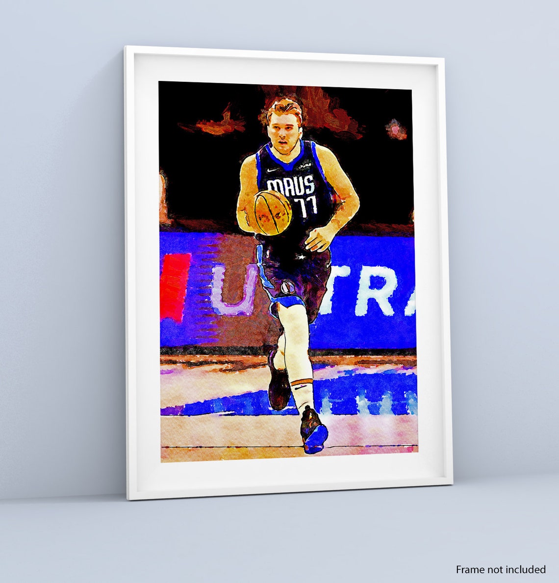 Luka Doncic Poster Dallas Mavericks Hand Drawn Poster Canvas - Etsy Canada