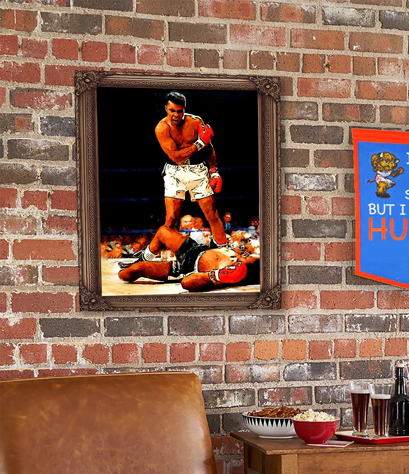 Muhammad Ali V3 Poster Boxing Hand Drawn Poster Canvas Art - Etsy