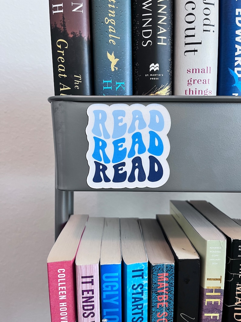 Ombré Read Magnet | Book Themed Magnet | Bookish Magnet | Book Gift ...