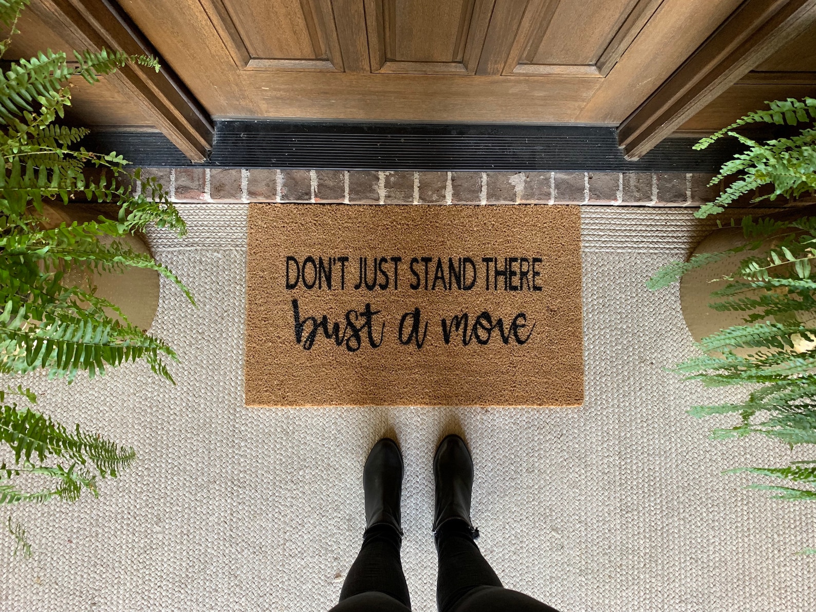 Don’t Just Stand There Bust A Move Doormat, Welcome Mat, Home Decor ...