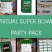 Virtual Super Bowl Party Pack INSTANT DOWNLOAD Zoom Super - Etsy