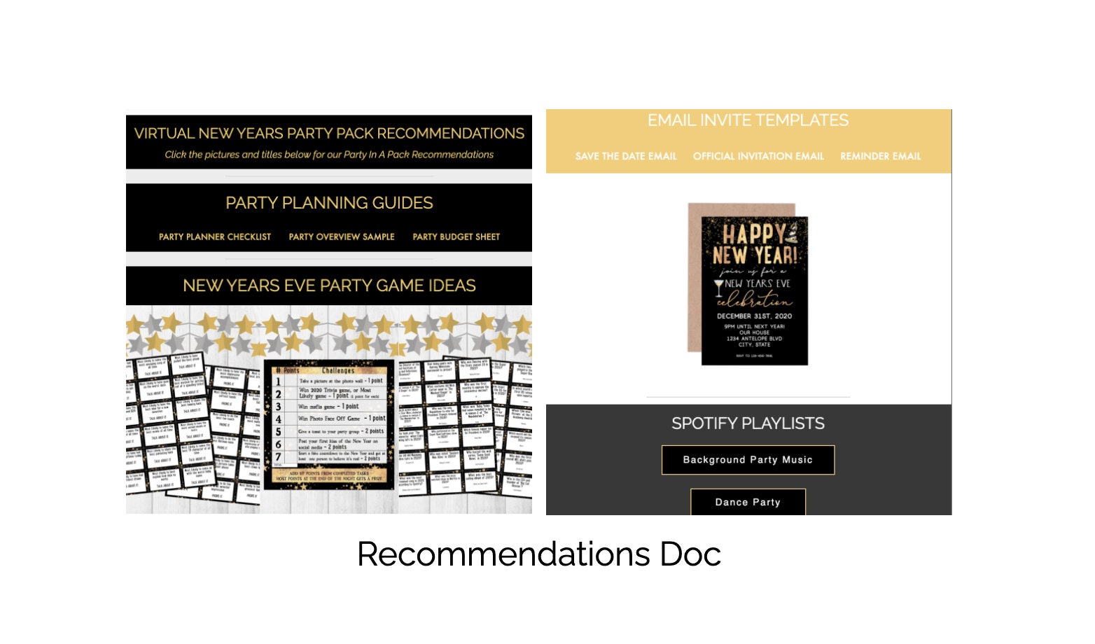 Virtual New Years Eve Party Pack - INSTANT DOWNLOAD - New Years Eve ...