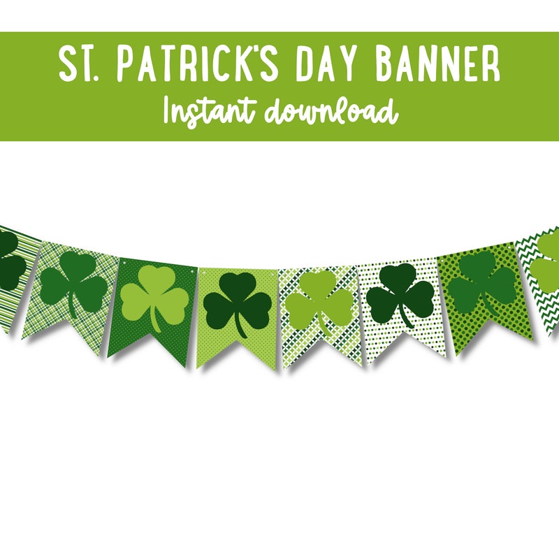 St Patricks Banner - Etsy
