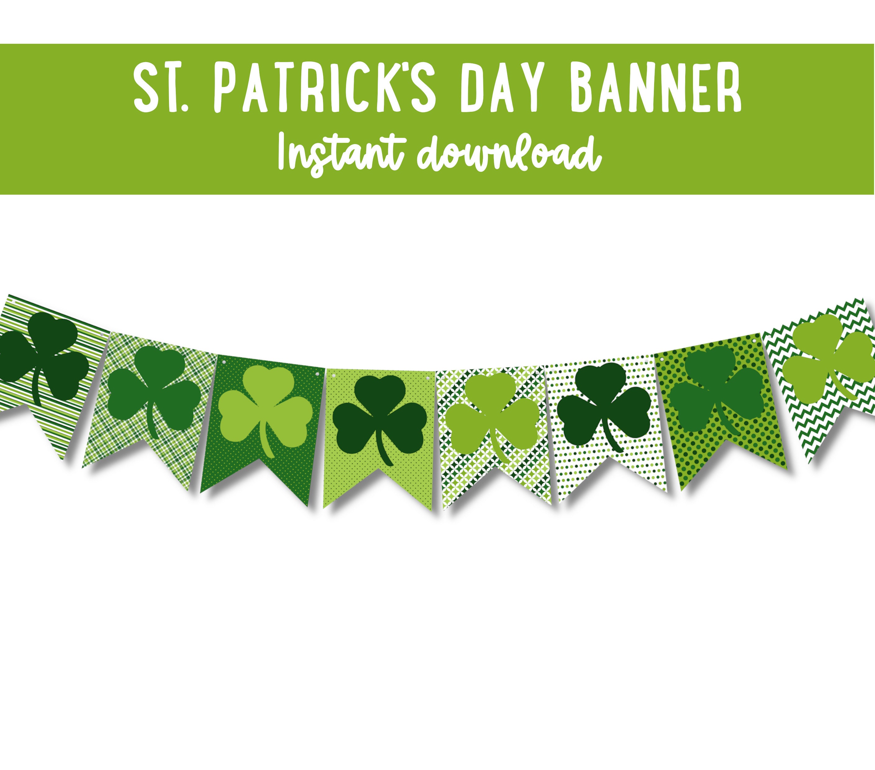 Banner del día de San Patricio DESCARGA INSTANTÁNEA St. Patrick's Party ...