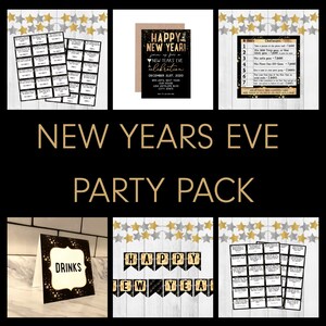 New Years Eve Party Pack INSTANT Download-new Years Eve Banner-new ...