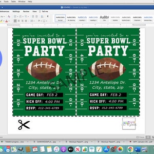 Virtual Super Bowl Party Pack - INSTANT DOWNLOAD - Zoom Super Bowl ...