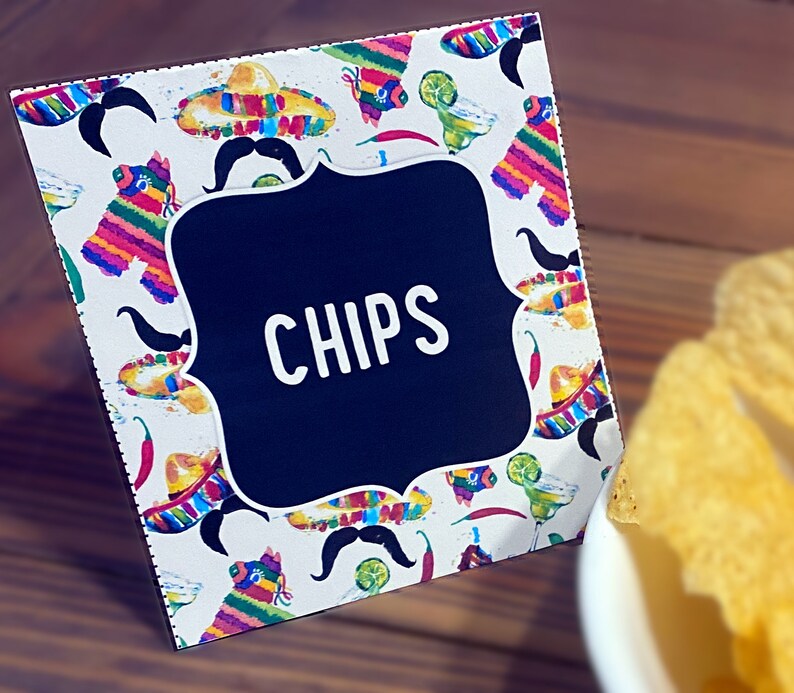 Mexican Fiesta Food Labels - Printable Mexican Fiesta Tent Cards ...