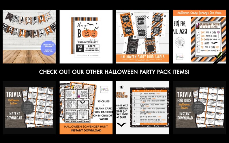 Halloween Food Tent Cards - Halloween Labels - Editable Halloween ...