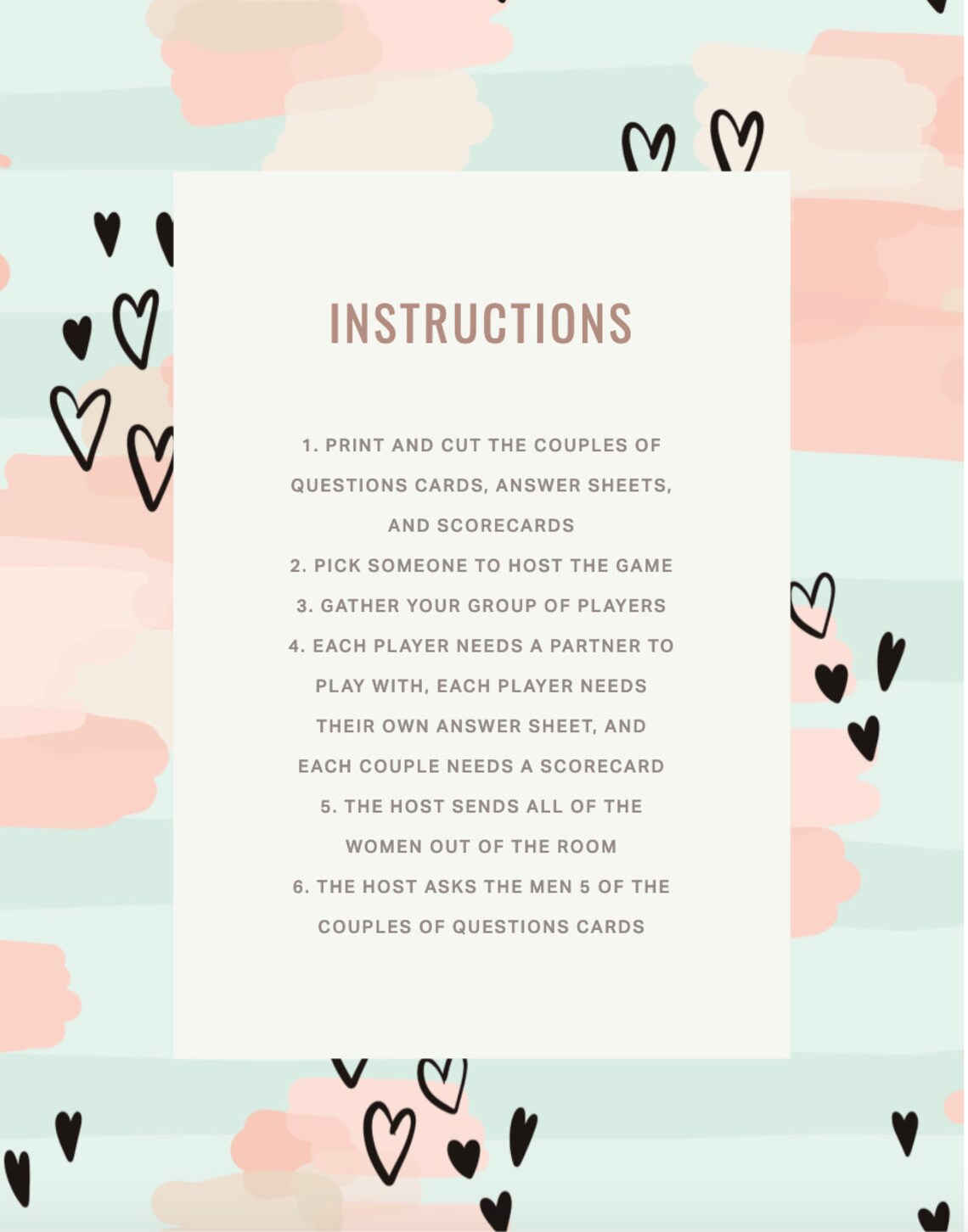 Couples of Questions Game, Date Night Ideas, Newlywed Game Questions ...