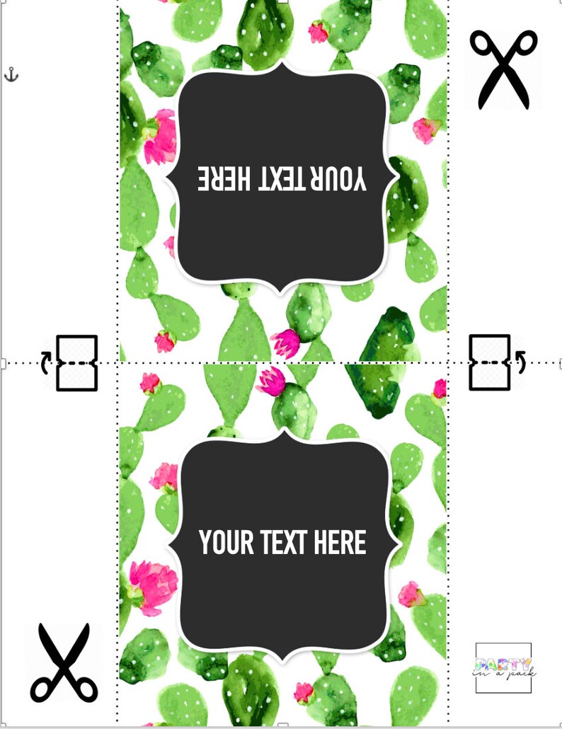 Cinco De Mayo Food Tags -taco Party - Fiesta Food Labels - Editable ...