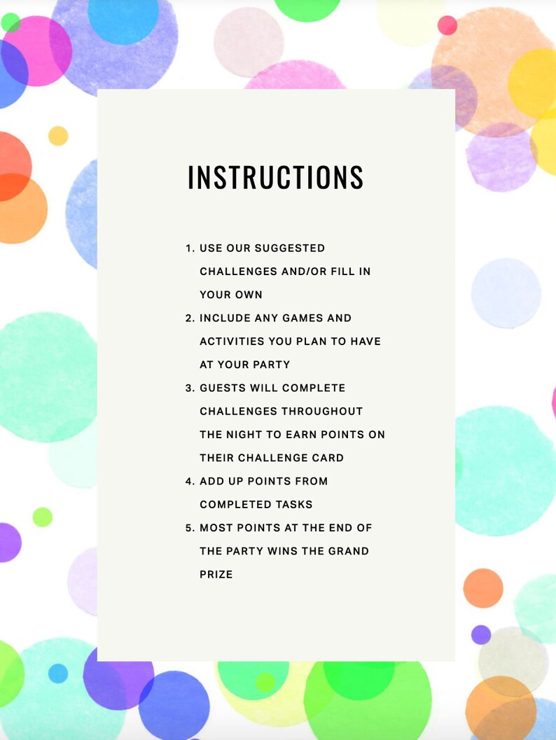 Valentine's Day Challenge Card Game INSTANT DOWNLOAD - Valentine's ...