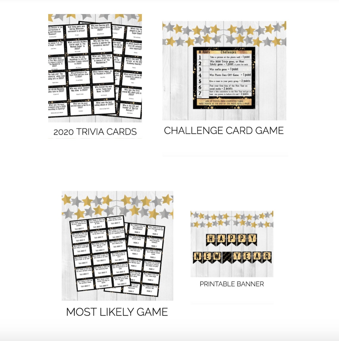 New Years Eve Party Pack INSTANT Download-new Years Eve Banner-new ...