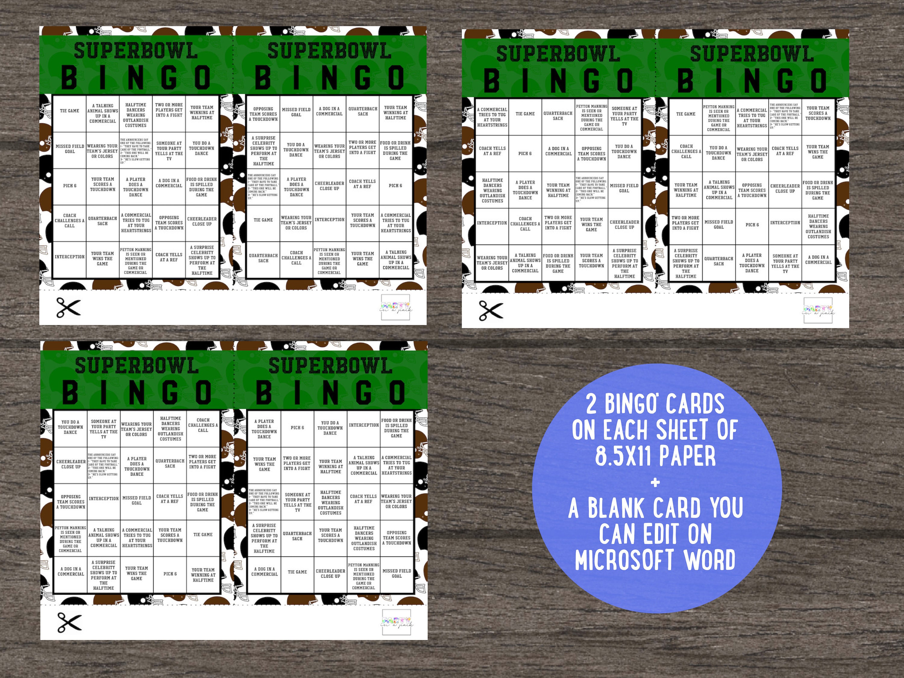 Virtual Super Bowl Party Pack - INSTANT DOWNLOAD - Zoom Super Bowl ...