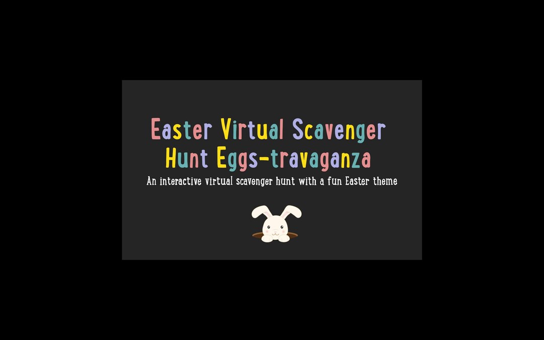 Virtual Scavenger Hunt Easter - Easter Party Game - Games for Easter ...