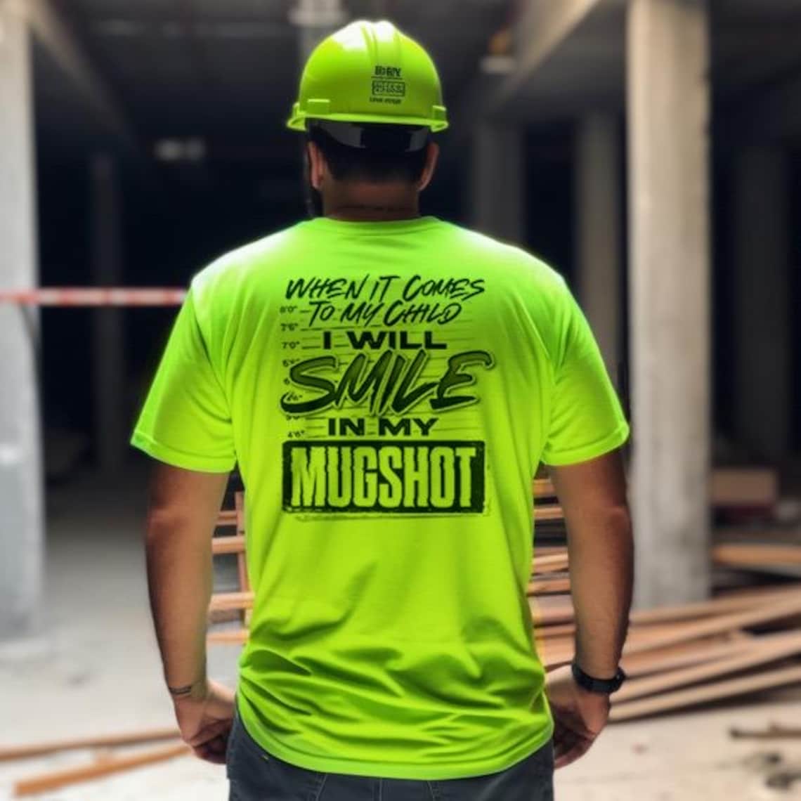 Mugshot Safety Yellow T-shirt Safety Yellow Hi-vis T-shirt SM-4XL - Etsy