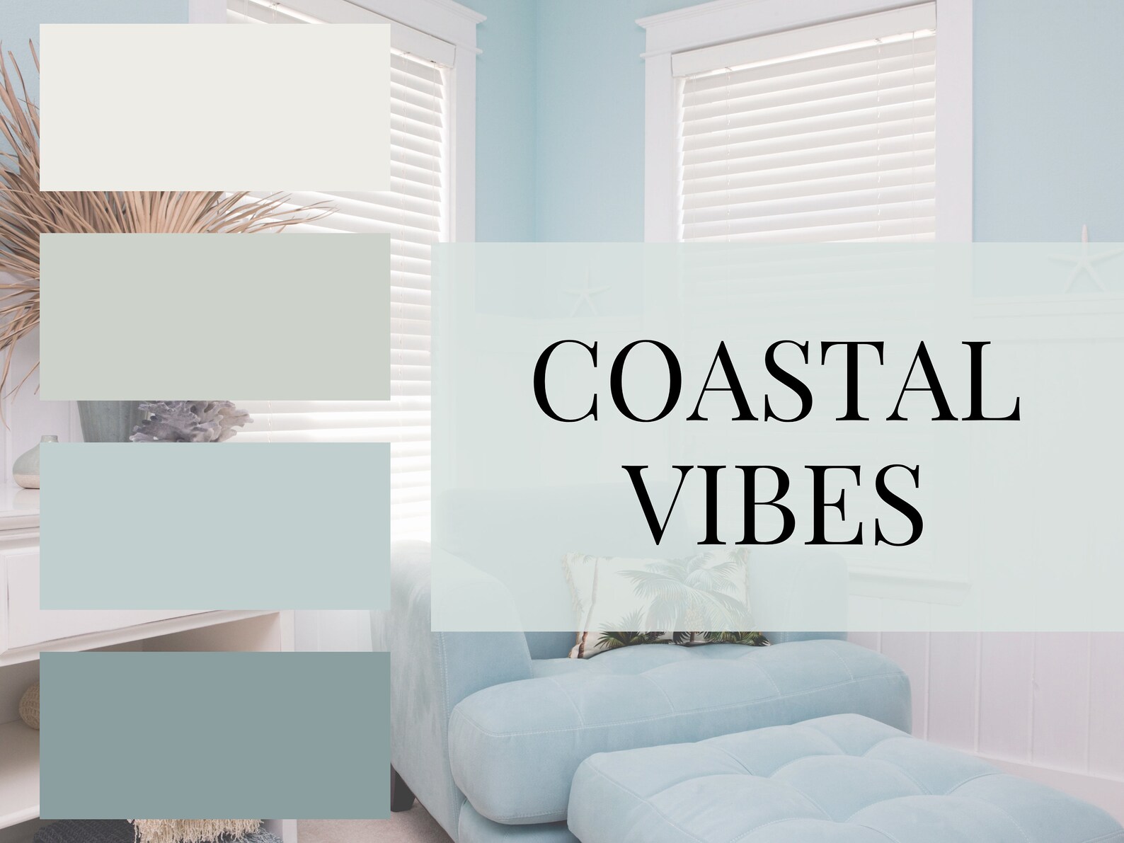 Curated Cool Coastal Vibes Whole Home Color Palette Guide, Interior ...
