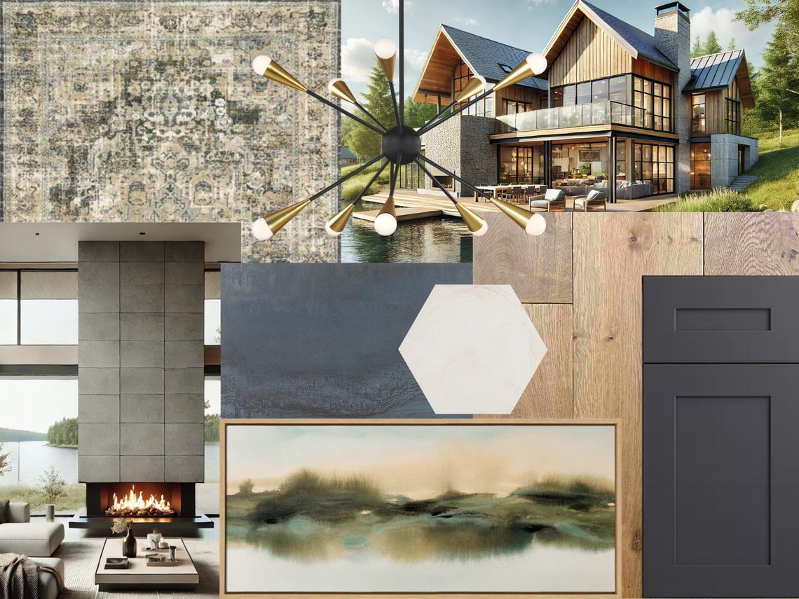 Modern Lakeside Color Palette - Modern Lake House - Modern Lake House ...