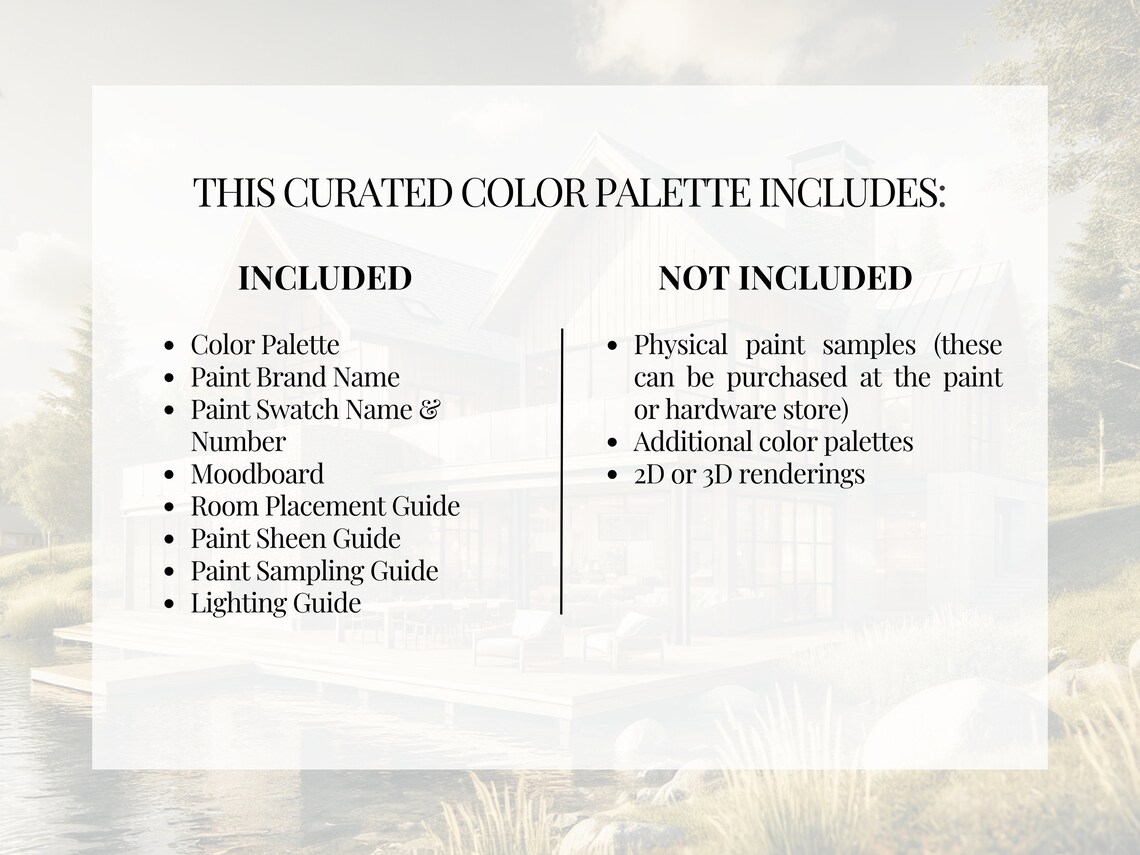 Modern Lakeside Color Palette - Modern Lake House - Modern Lake House ...