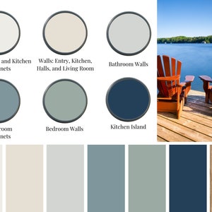 Lake House Color Palette - Vacation Lake Home- Lake House Color Palette ...