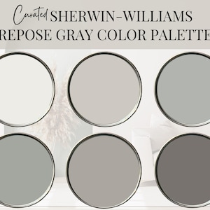 Sherwin-williams Repose Gray Color Palette, Neutral Color Palette ...