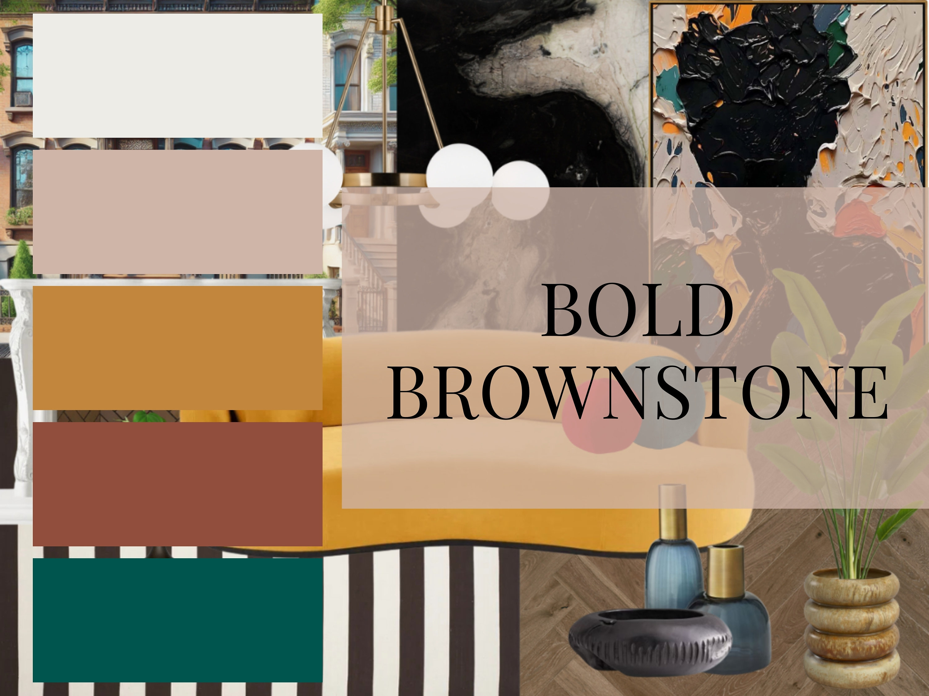 Bold Brownstone Color Palette - Bold Paint Colors - Interior Paint ...