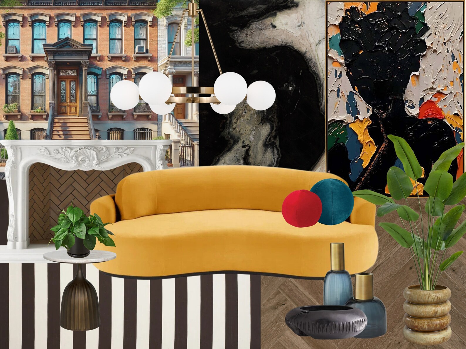 Bold Brownstone Color Palette - Bold Paint Colors - Interior Paint ...