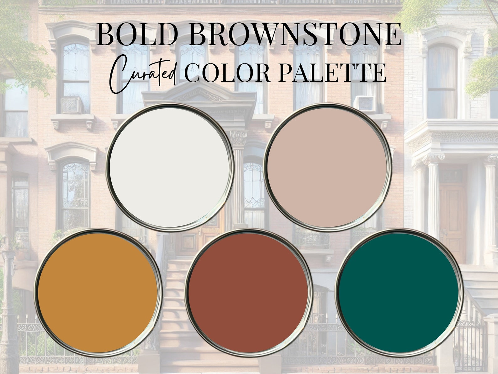 Bold Brownstone Color Palette - Bold Paint Colors - Interior Paint ...