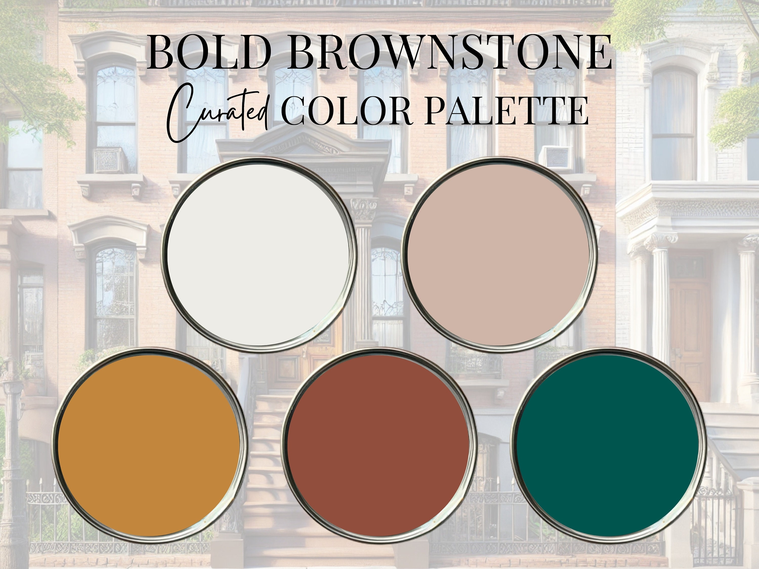 Bold Brownstone Color Palette - Bold Paint Colors - Interior Paint ...