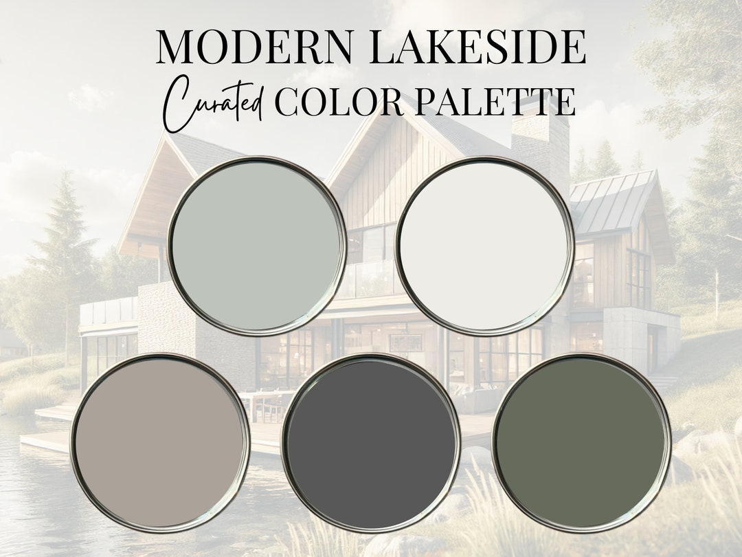 Modern Lakeside Color Palette - Modern Lake House - Modern Lake House ...