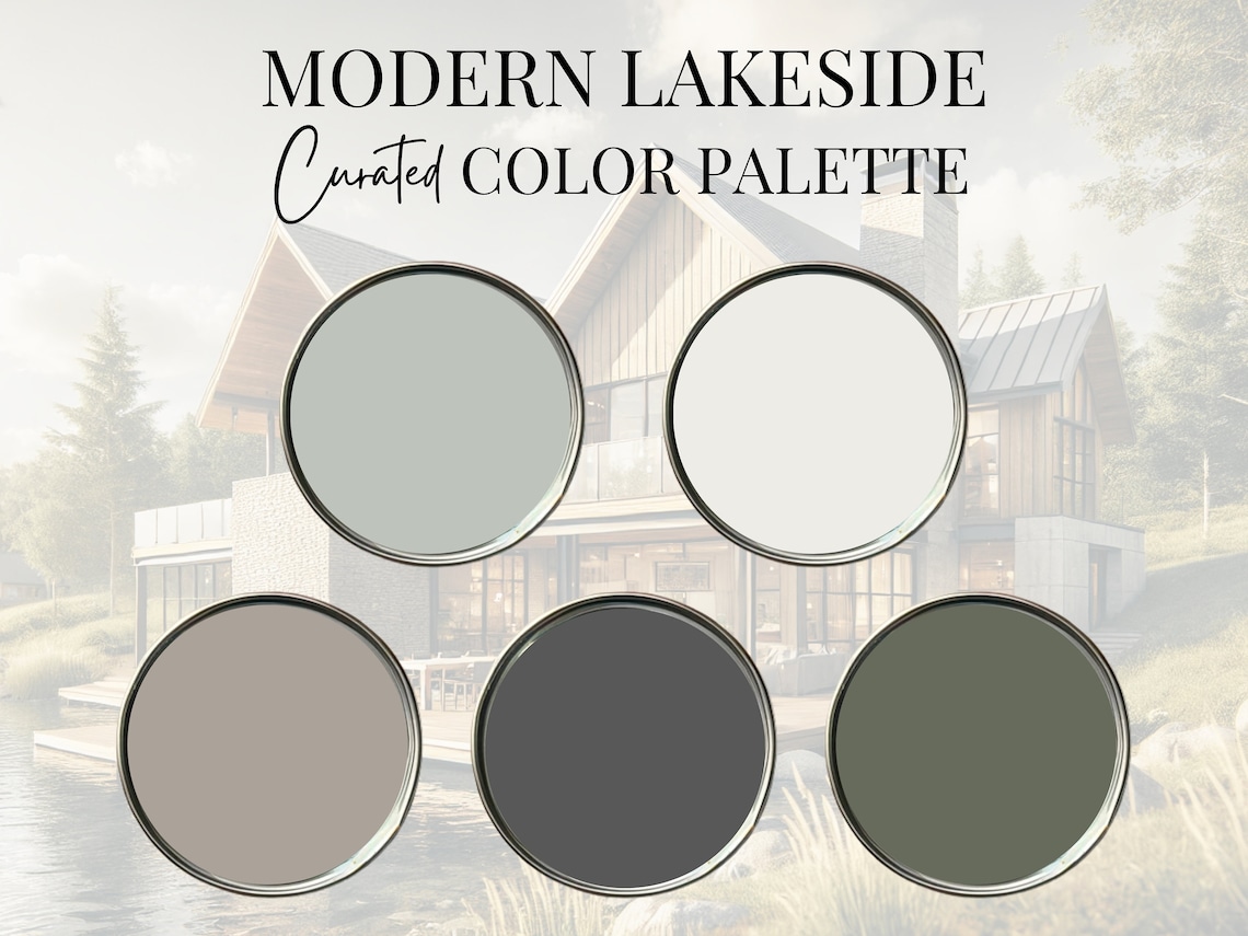Modern Lakeside Color Palette - Modern Lake House - Modern Lake House ...