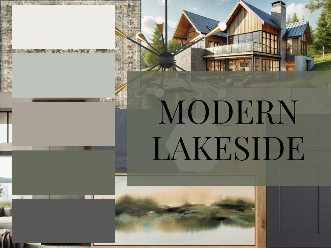 Modern Lakeside Color Palette - Modern Lake House - Modern Lake House ...