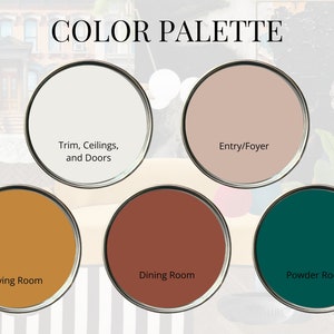 Bold Brownstone Color Palette - Bold Paint Colors - Interior Paint ...