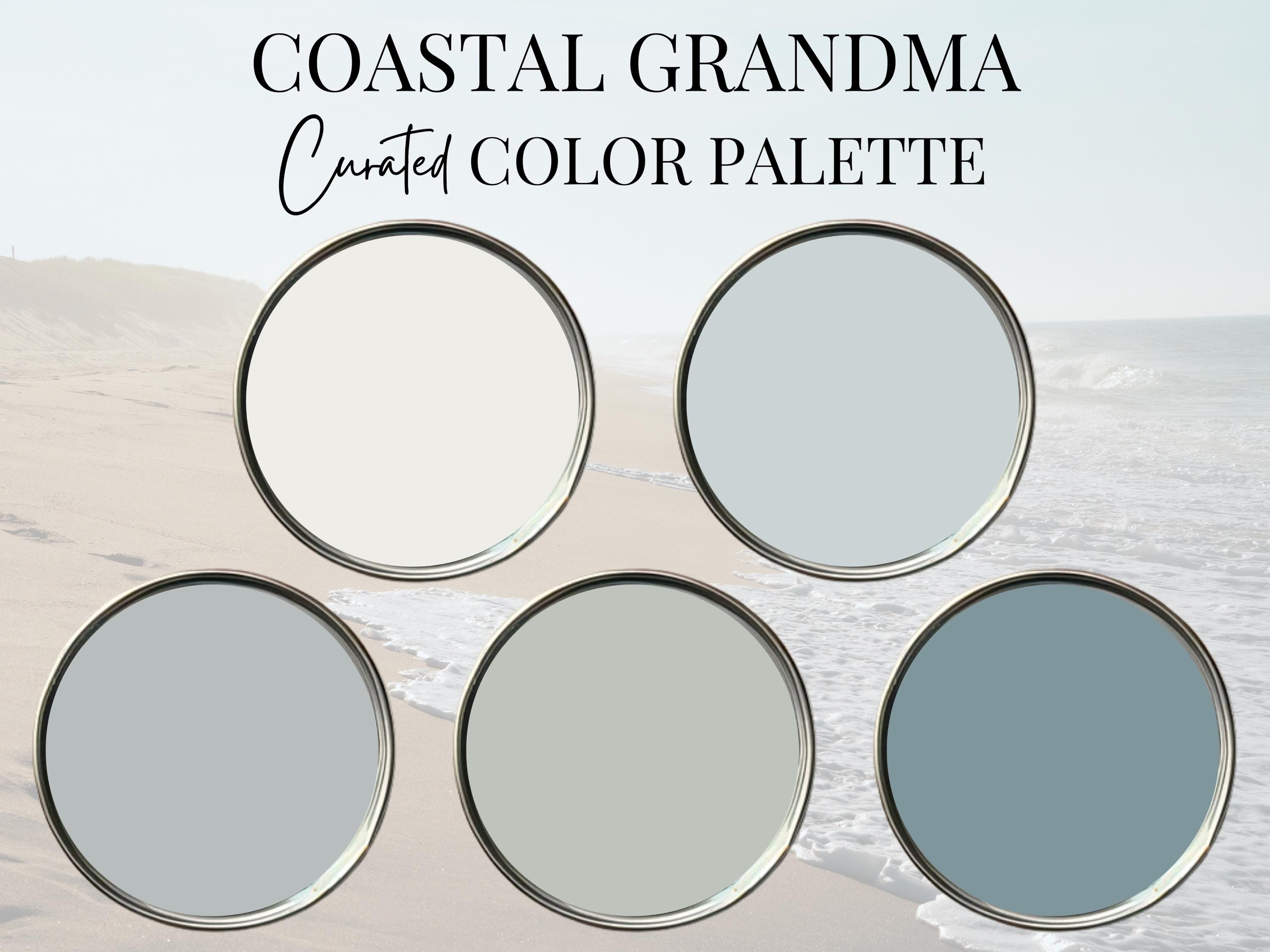 Coastal Grandma Color Palette, Coastal Grandma Paint Color Palette ...