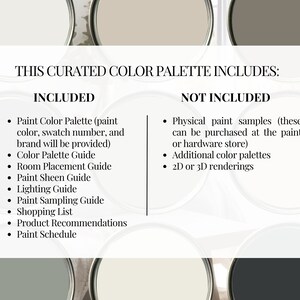 Curated Modern Cottage Whole Home Color Palette Guide, Interior Paint ...