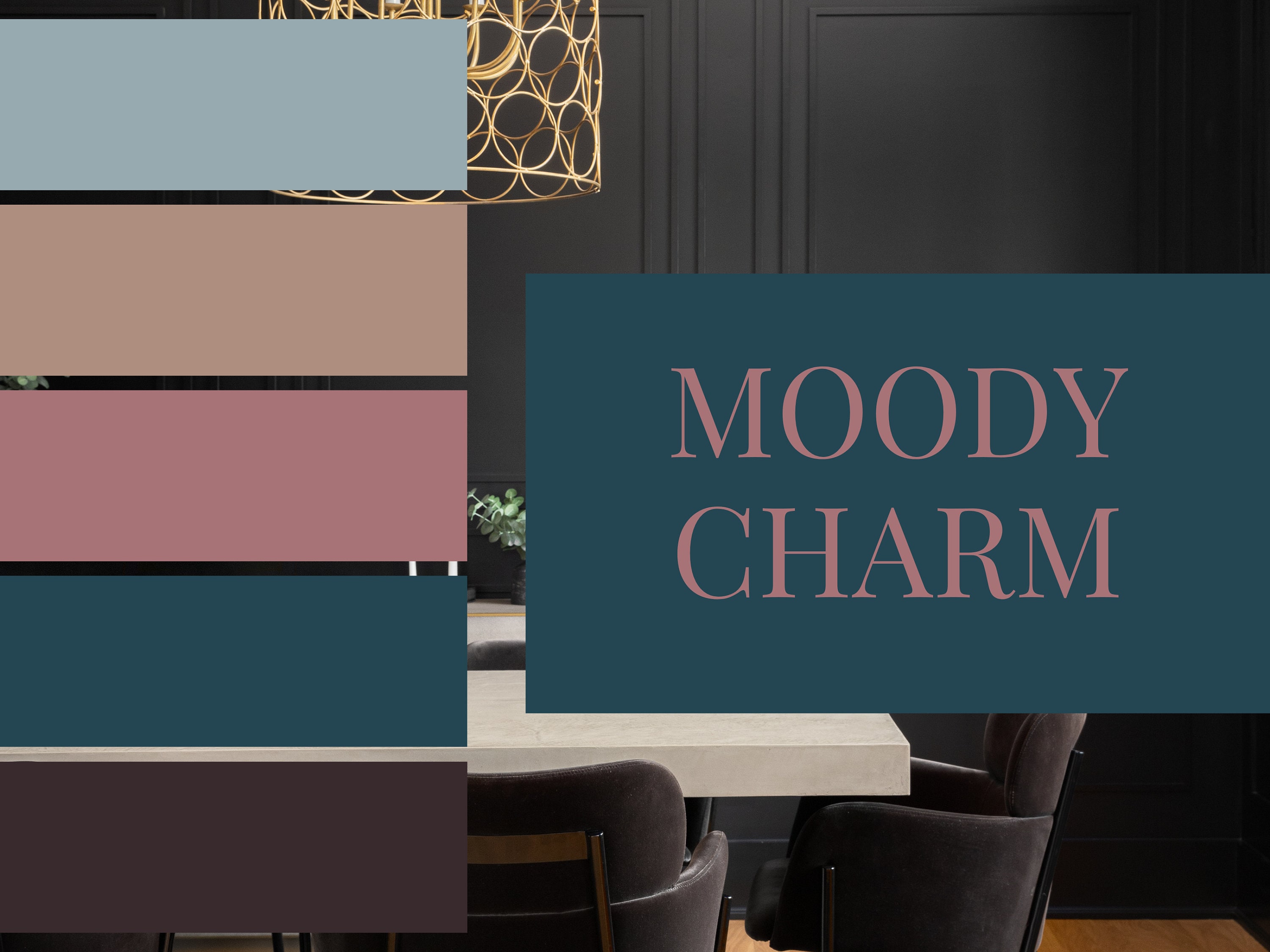 Curated Moody Color Palette, Moody Charm, Interior Paint Colors, Moody ...