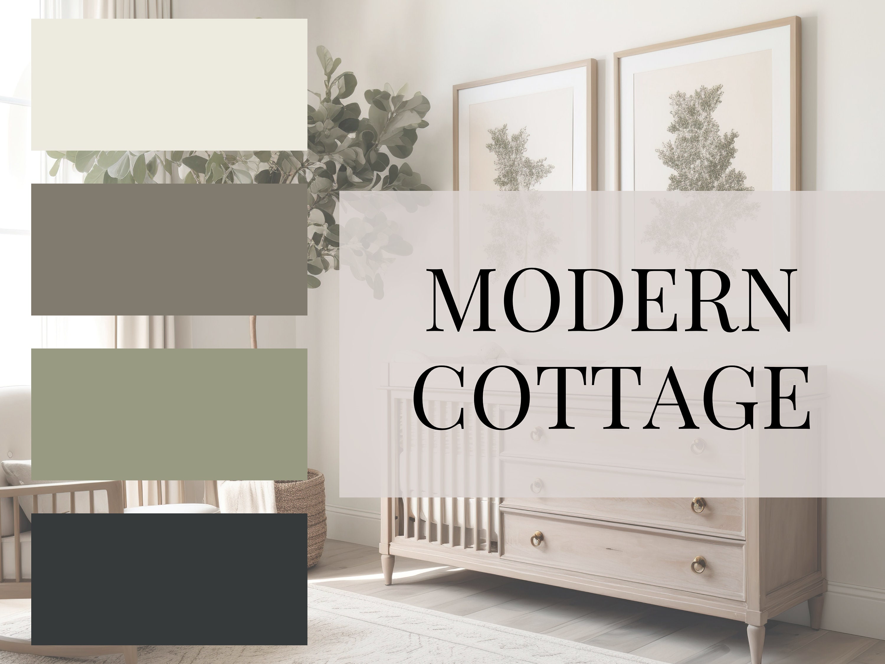 Curated Modern Cottage Whole Home Color Palette Guide, Interior Paint ...