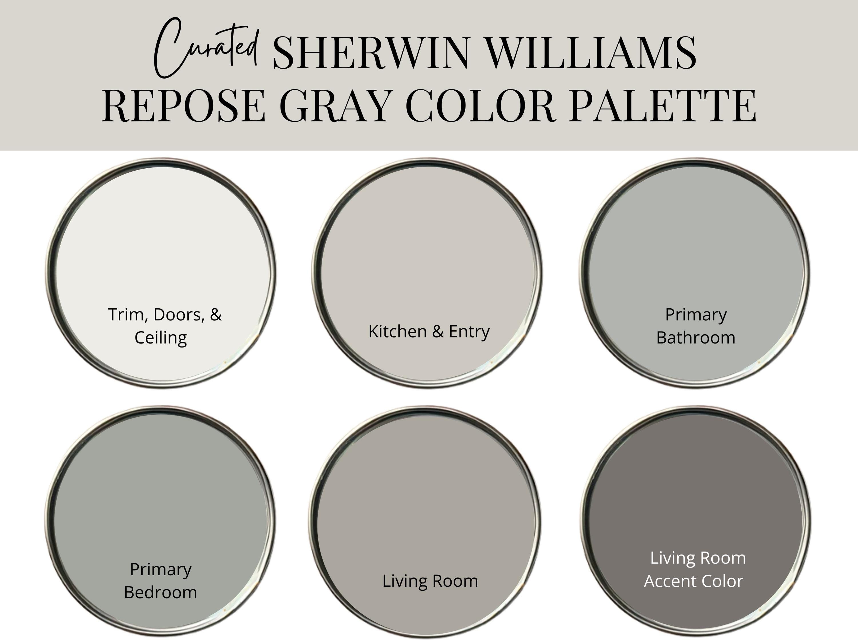 Sherwin-williams Repose Gray Color Palette, Neutral Color Palette ...