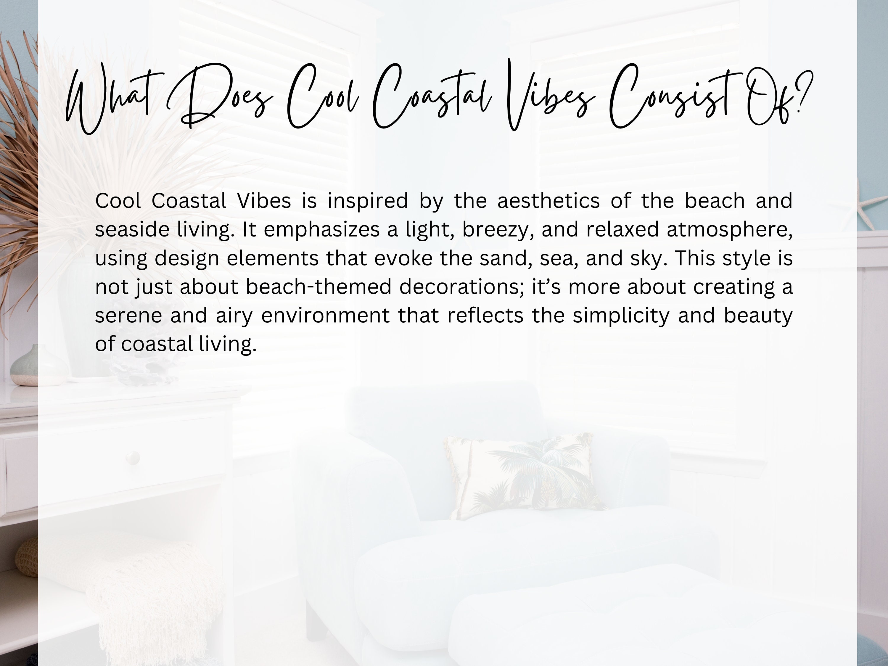 Curated Cool Coastal Vibes Whole Home Color Palette Guide, Interior ...
