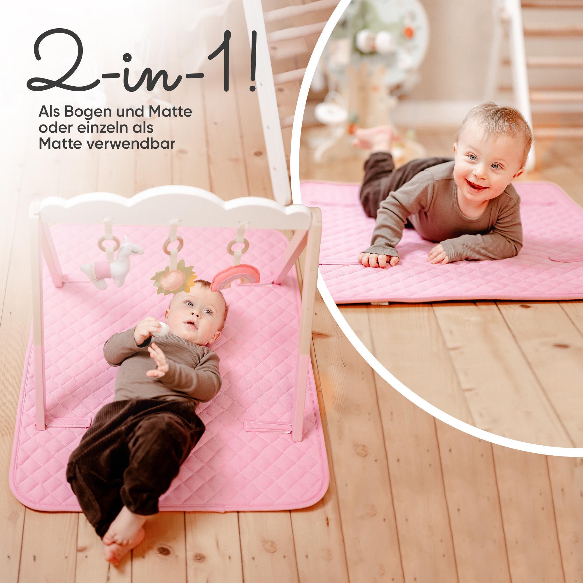 Baby Play Arch With Play Mat & Toys for Sensory Development - Mobile ...