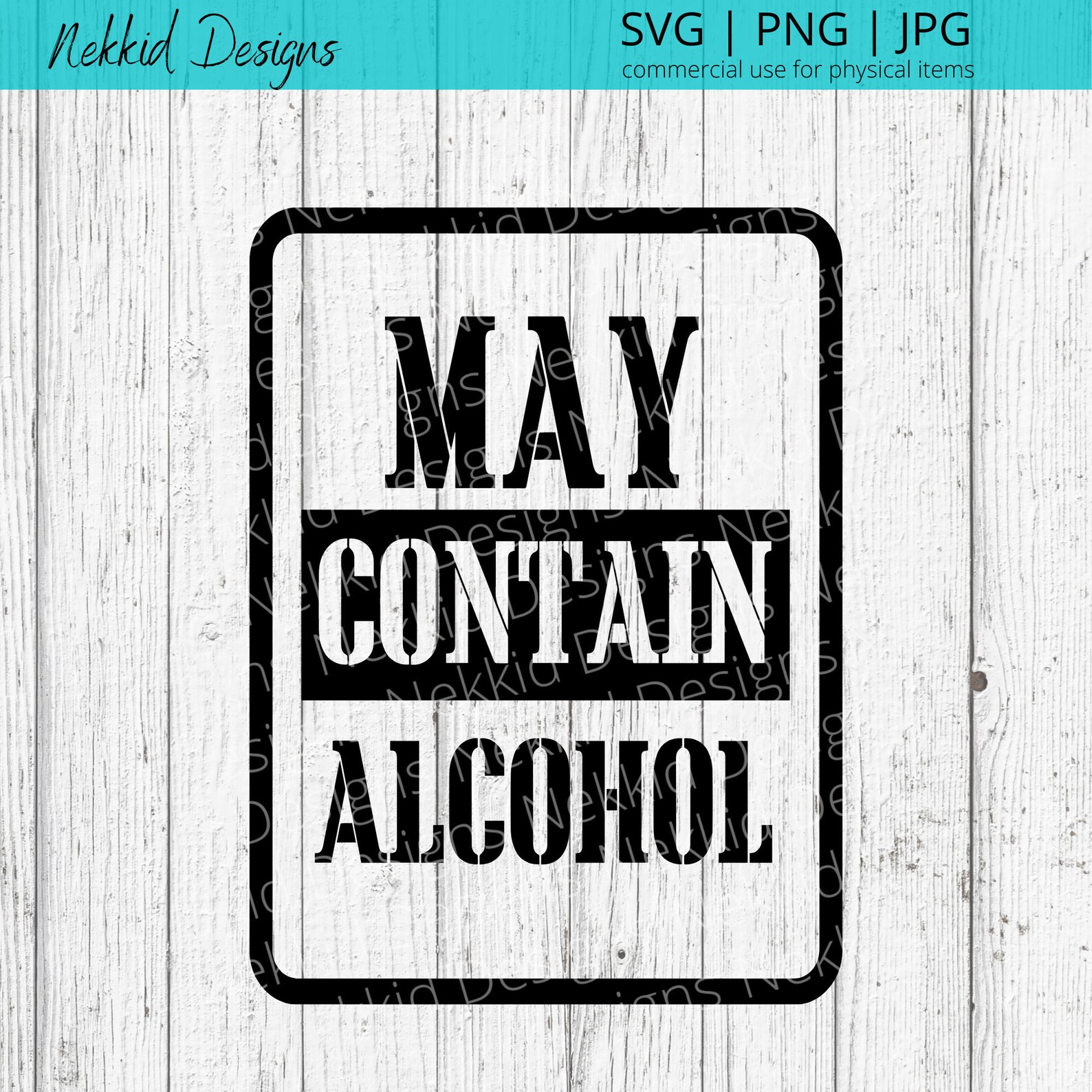 May Contain Alcohol SVG - Funny SVG - Svg Files for Cricut - Etsy