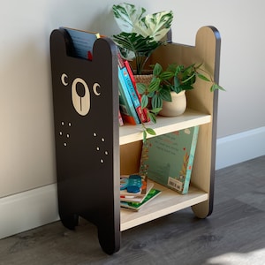 Woodland Bear Bookcase - Nursery Furniture – Solid Wood Animal ...